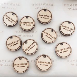 Circle Tags Custom Tags Wood Tags Personalized Small Tags Small Wooden ...