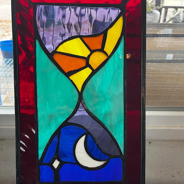 Sun Ray Drop Stained Glass Pattern, Stained Glass Patterns, Digital ...