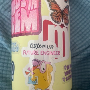 Little Miss Engineer Sticker Engineering Empowerment Engineering ...
