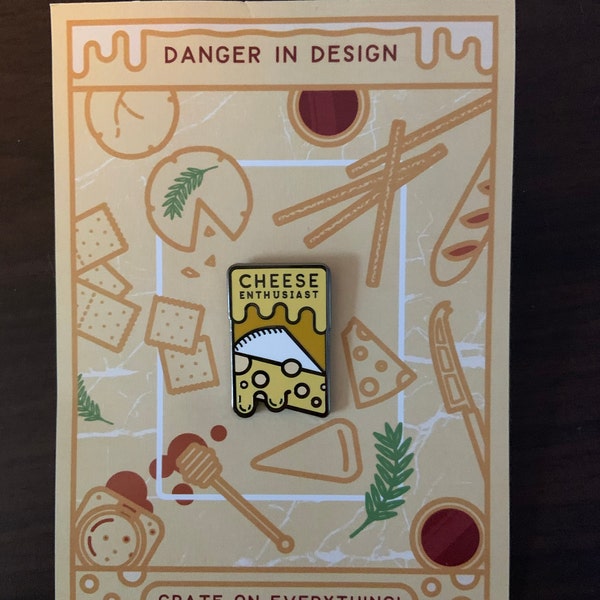 Cheese Enthusiast Enamel Pin - Etsy