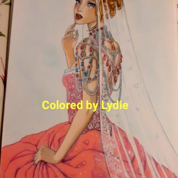 MARIA/ Coloring Page PDF for Adults, Grayscale Coloring, A4, Beautiful ...