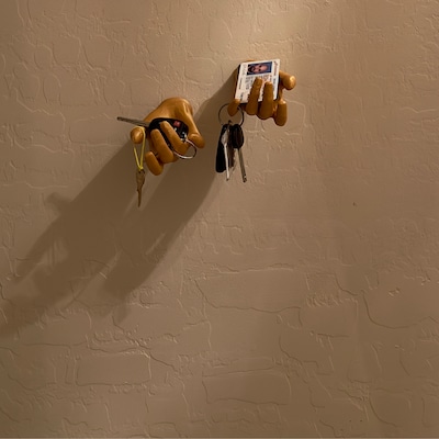 Female Hand Hook, Grabbing, Printed, Wall Mounted, Floating Effect - Etsy