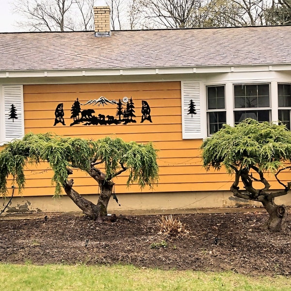 Pine Tree Metal Art - Etsy