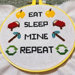 Minecraft Gaming Cross Stitch Pattern - PDF Download - Etsy