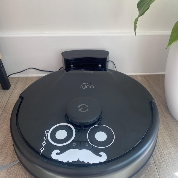 Crazy Eyes Robot Vacuum Sticker Decal, Eye Stickers, Vinyl Decal for ...