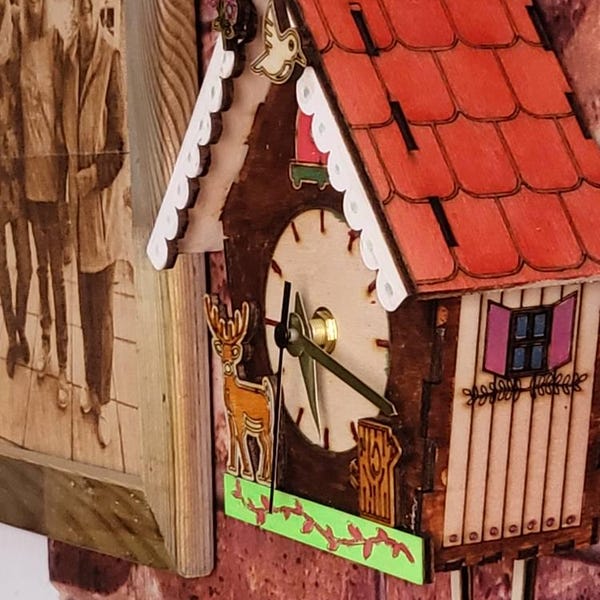 Cuckoo Clock Kit - Make Your Own DIY Wooden Wall Clock Kit - Etsy