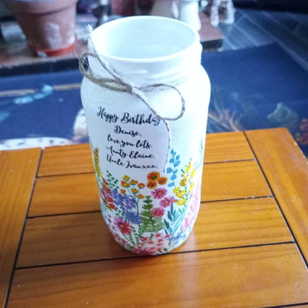 Personalised Retirement Vase, Sunflower Vase, Retirement Gift for Women ...