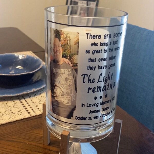 The Light Remains / in Memory of / Memorial Lantern SVG Digital Cut ...