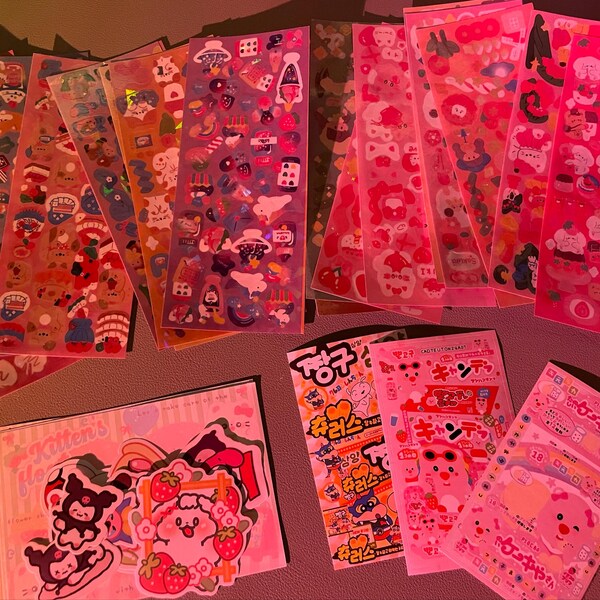 5pcs Deco Sticker Sheet | Polco Sticker | Sticker Sheet Pack | Korea ...