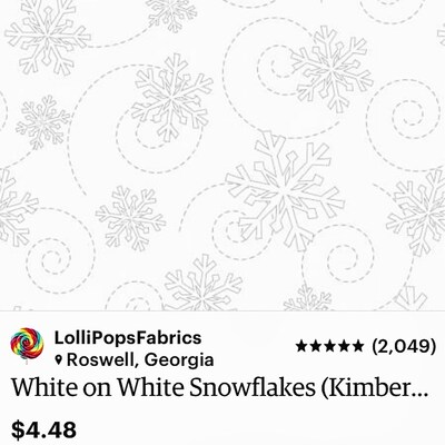White on White Snowflakes kimberbell Basics, by Kim Christopherson ...
