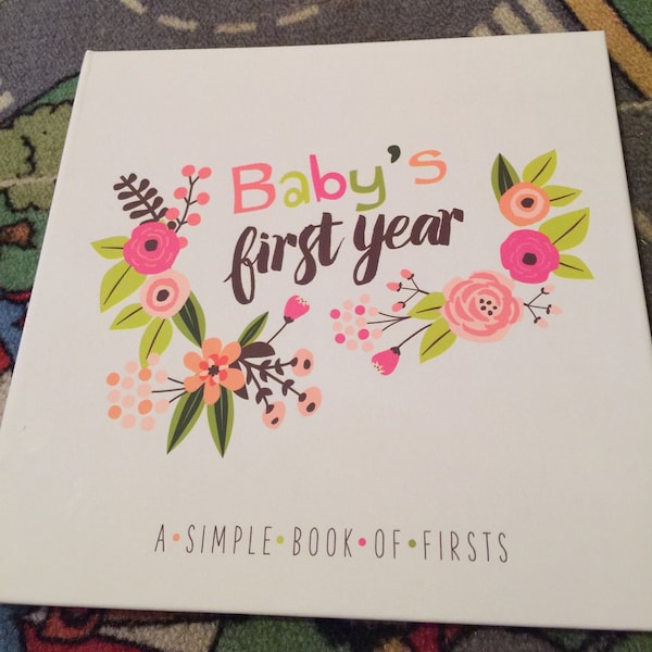 Floral Baby Memory Book – First Year Keepsake Journal for Girls - Etsy