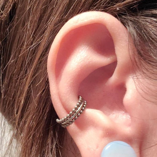 Triple Stack Conch Clicker, Double Beads With Smooth, G23 Titanium ...