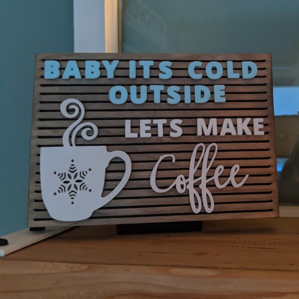 Coffee Script Letterboard Word, Cursive Letterboard Words, Coffee Sign ...