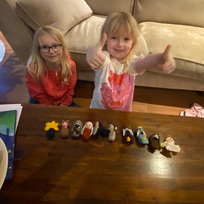 Nativity Finger Puppet Set. Set of 11 Crocheted Puppets, Christmas ...