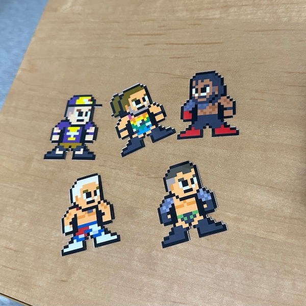 8-bit Pixel Art Stickers Horror Movie Villains Collection Vinyl Sticker ...