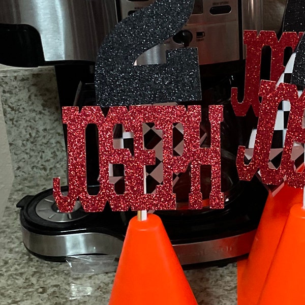 3 Personalized Glitter Name Centerpiece Sticks /custom Name Sticks ...