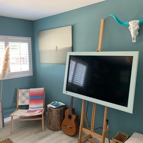 Custom TV Frame. Wood TV Frame. Wall Mount Decorative TV Frame. Flat ...