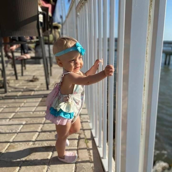 Bunny Ruffled Butt Baby Romper - Etsy