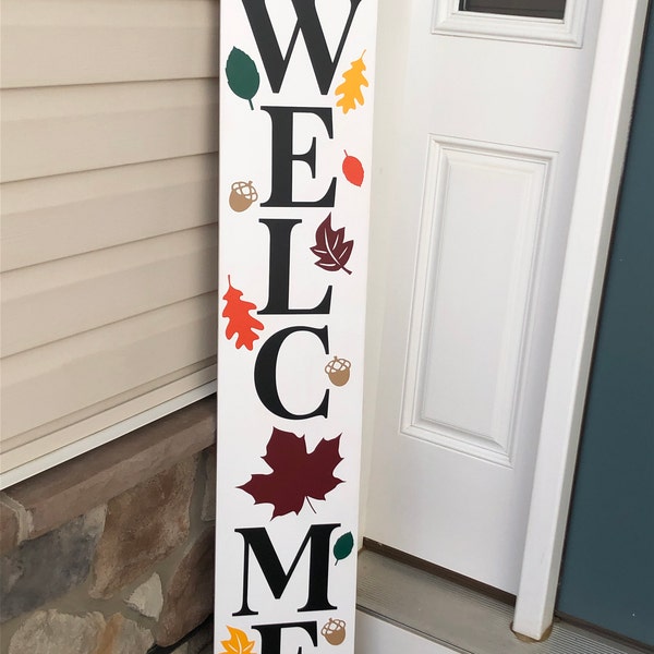 Fall Sign - Halloween Sign - Autumn Sign - Porch Sign - Leaning Sign ...