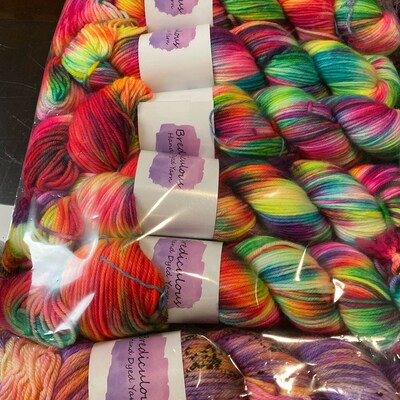 Hand Dyed Yarn Dk Weight Yarn Dk Yarn 100% Superwash Merino Merino Wool ...