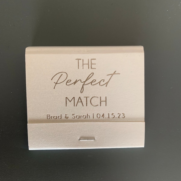 The Perfect Match Matchbooks - Wedding Matchbook, Wedding Decor ...