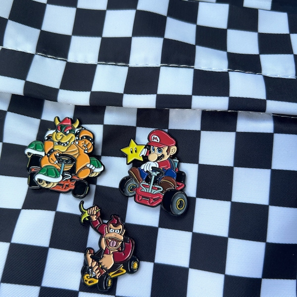 Mario Kart N64 Hat Pin Set - Etsy