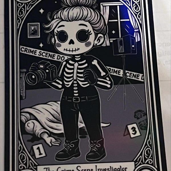 Holographic Forensic Science Tarot Card Magnets: the Female Crime Scene ...