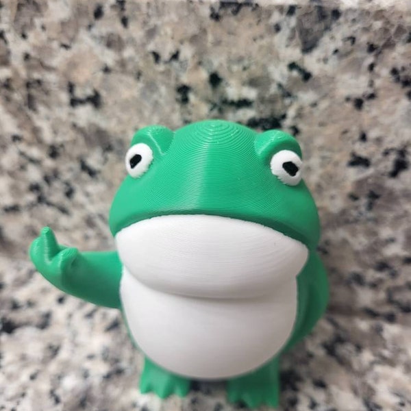 Rebellious Baby Yoda Figurine - 3D Printed Grogu With Middle Finger ...