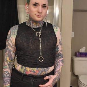 The Atilla Chainmail Earrings Paperclip Spike - Etsy