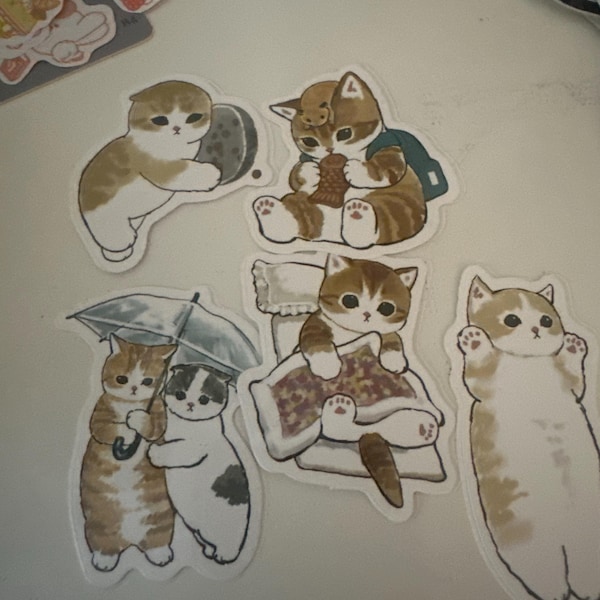 Cute Mofusand Stickers, Cat Stickers, Kitty, Cosplay Cat, Animal ...