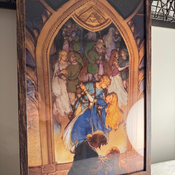 Legend of Zelda - Link and Zelda Dance Art Print - Etsy