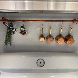 Copper Pot Rail Copper Pot Rack | Etsy