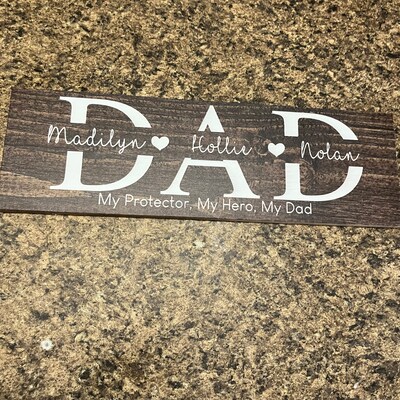 Dad Wood Sign Dad Birthday Gift Fathers Day Gift for Dad - Etsy