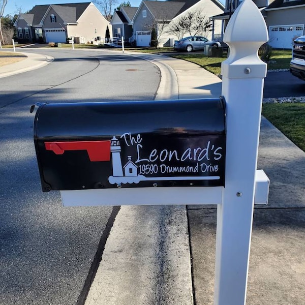 Mailbox Decal / Beach Mailbox Decal / Lake House Mailbox Decal ...