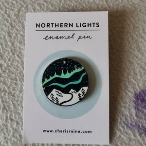 Northern Lights Enamel Pin - Etsy
