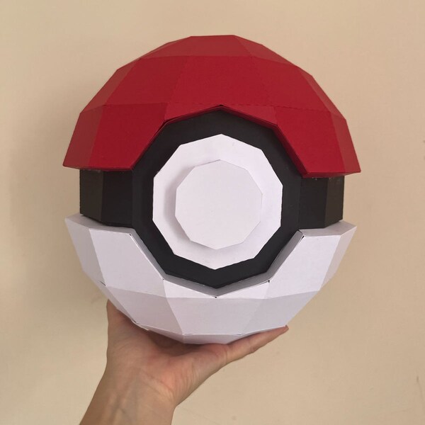 Ball Box/ Diy Craft/ Template PDF STUDIO SVG/ Low Poly/ Papercraft/ 3D ...