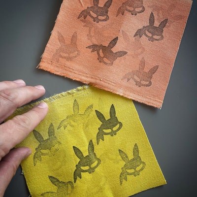 Custom Fabric Stamp of Your Logo or Image Clothing Stamp Kit Fabric ...