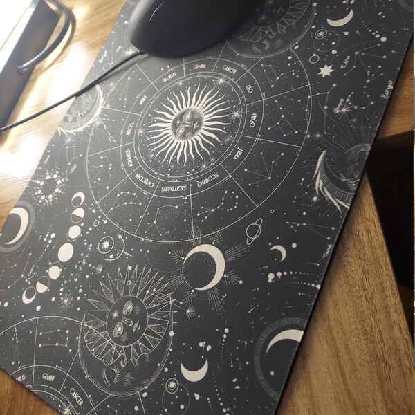 Celestial Extra Large Desk Mat, Keyboard Mat, Astrology Workspace ...