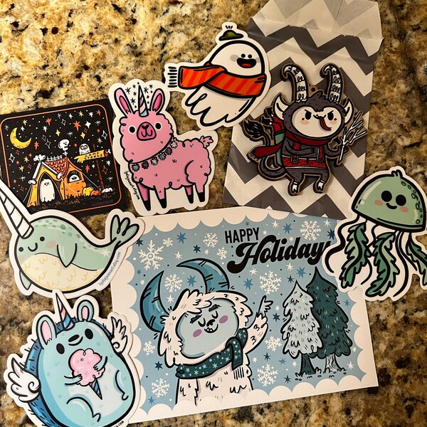 Cute Narwhal Sticker- Narwhal Sticker | Party Favors | Narwhal Party - Etsy