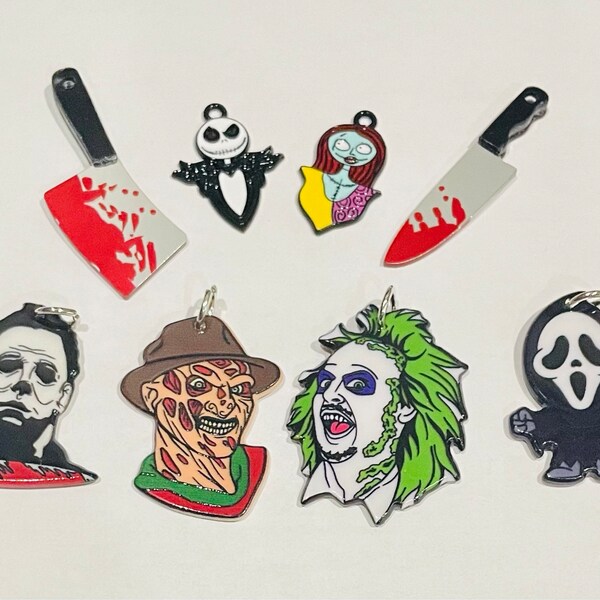 Horror Movie Charms | Horror Movie Icons Charms | Halloween Charm ...