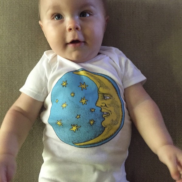 Celestial Moon Onesie®® - Unique Infant , Astrology Toddler T-shirt ...