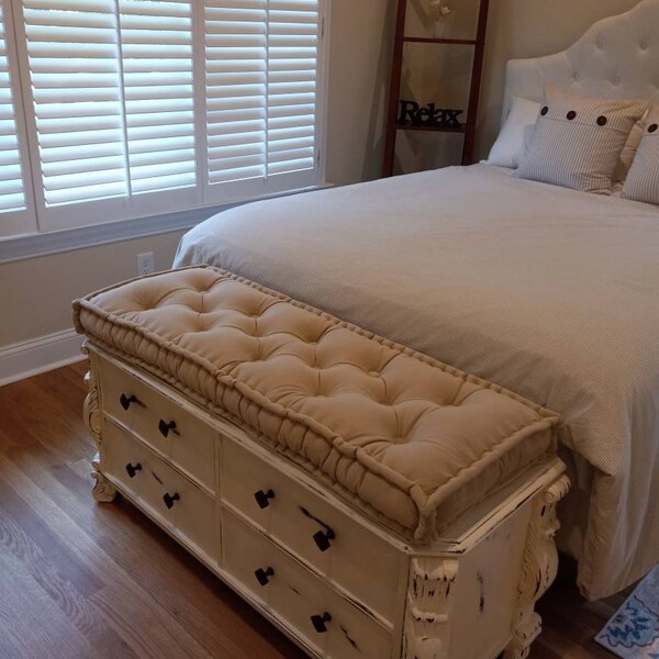 Custom French Cushion Custom Bench Cushion Customized Tufted Cushion ...