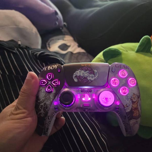 Zelda TOTK - RGB Led - Glow in the Dark - Custom Pro Controller for the ...