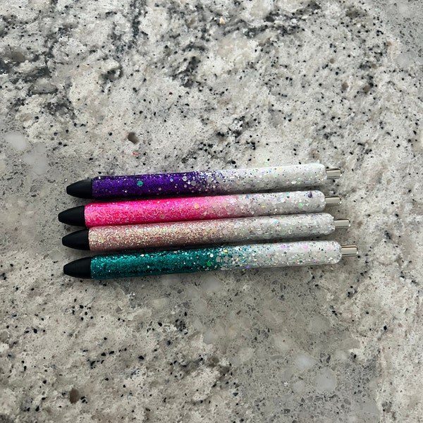 Custom Glitter Refillable Gel Pen | Personalized Glitter Pen | Custom ...