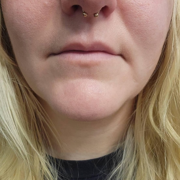 Septum Straight High and Tight Piercing Jewelry 16g X 8mm Long X 3mm ...