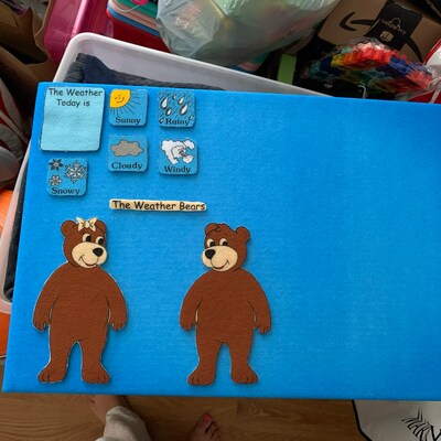 The Weather Bears Felt Board Set. Includes 2 Adorable Bears to Dress ...