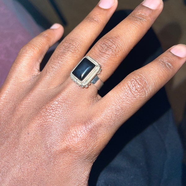 Lucifer Morningstar Rings | 925 Sterling Silver | Rectangle Shape ...