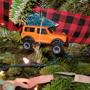 Ford F-150 Pickup Raptor Carrying Christmas Tree Yellow Ford - Etsy