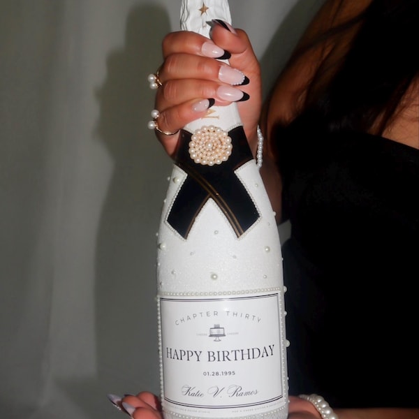 Digital Download Prosecco Label, Custom Prosecco Label, Champagne ...