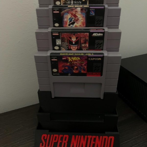 SNES Stacked Game Cartridge Display Stand - Etsy